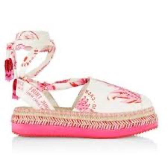 FARM Rio | Shoes | Farm Rio Fruit Juice Espadille Platform Sandals ...